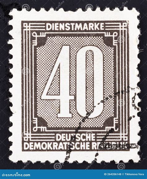 Postage Stamp German Democratic Republic Editorial Stock Photo Image