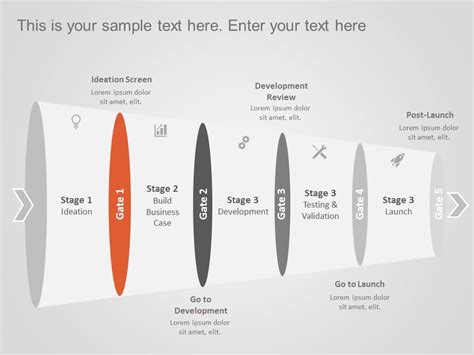 Stage Gate Process PowerPoint Template