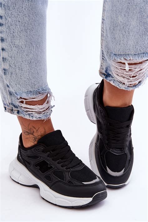 Modne Damskie Buty Sportowe Z Siateczk Czarne Venice