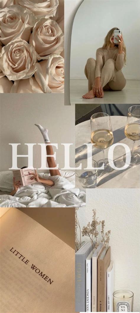 BEIGE MOOD BOARD Valentines Wallpaper Hippie Mood Board February