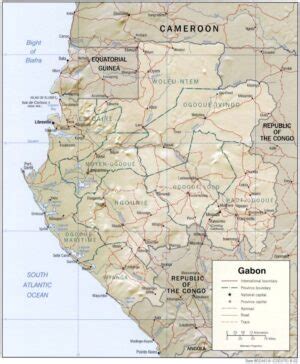 Carte géologique et des ressources minérales du Gabon