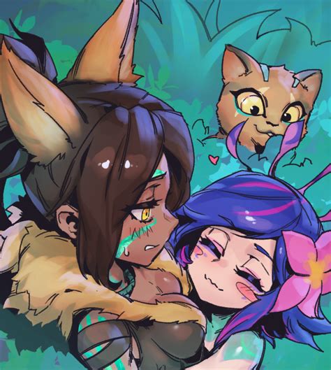 Neeko And Nidalee League Of Legends Drawn By Phantom Ix Row Danbooru