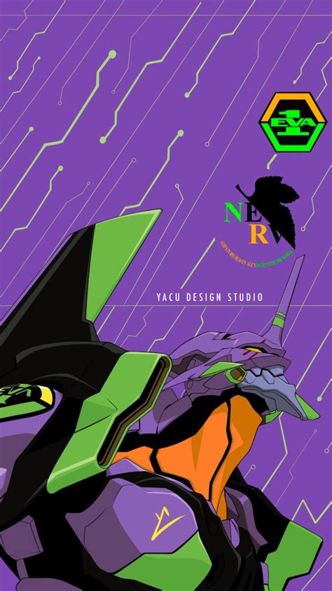 Wallpaper EVA 01 IPhone Evangelion Wallpaper Fotos De Robots Arte