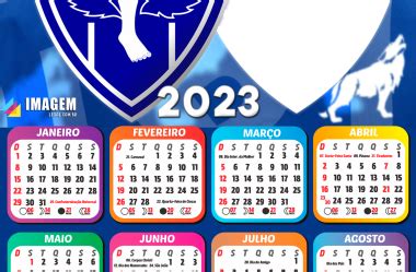 Calendário 2023 Paysandu Moldura PNG para Emoldurar Imagem Legal