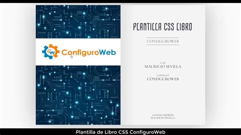 Plantilla De Libro CSS ConfiguroWeb YouTube