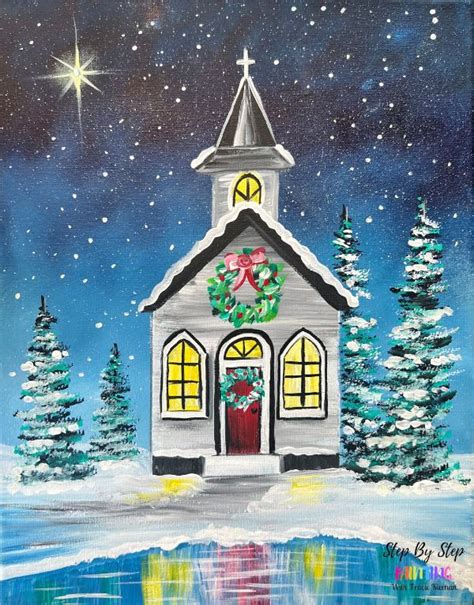 Easy Christmas Paintings Step By Step Painting With Tracie Kiernan
