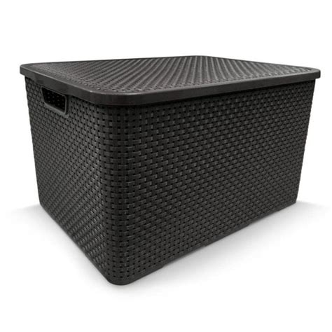 Caixa Organizadora Rattan Grande Tampa Litros Black Friday