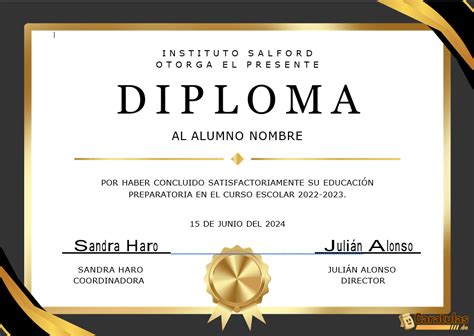 Plantillas De Diplomas Para Editar E Imprimir Gratis En Word