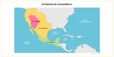 Ubicación espacial de aridoamérica oasisamérica y mesoamérica