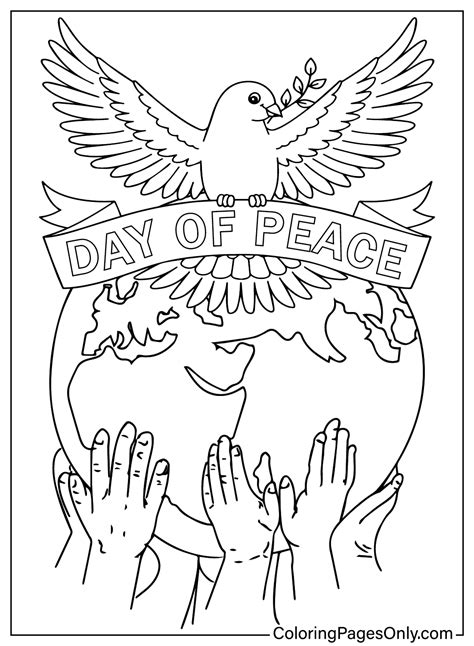 36 páginas para colorear del Día Internacional de la Paz