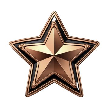 Bronze Star Badge Bronze Badge Award Luxury Png Transparent Image