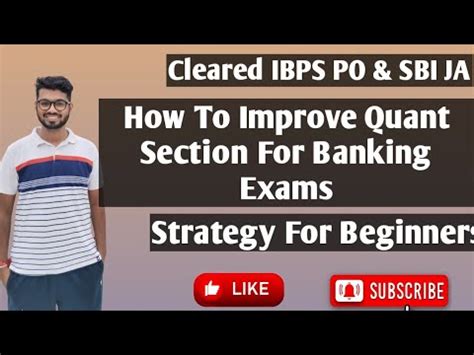 Quant Section Strategy For Banking Exams SBI PO IBPS PO SBI CLERK