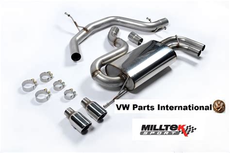 VW Golf MK5 GTI 2 0T Milltek Sport Cat Back Exhaust Performance Non Res