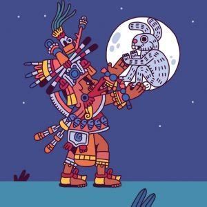 La Leyenda Azteca Del Conejo En La Luna Isabellihna