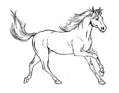 Un Grande Cavallo Disegno Da Colorare Gratis Disegni Da Colorare E