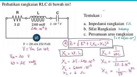 Menentukan Sifat Rangkaian Impedansi Dan Arus Maksimum Pada Rangkaian