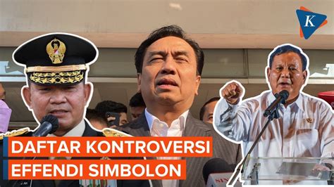 Sederet Kontroversi Effendi Simbolon Apa Saja YouTube
