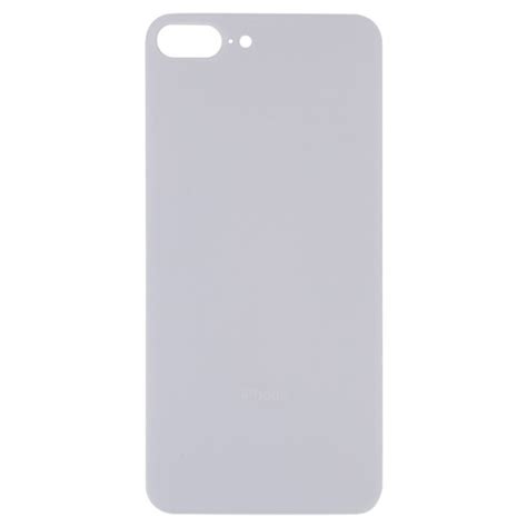 Cache vitre arrière avec adhésif pour iPhone 8 Plus Blanc Avec Logo
