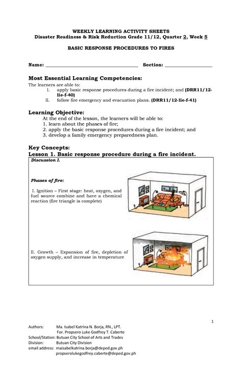 Disaster Readiness And Risk Reduction 11 Week 5 1 Authors Ma Isabel