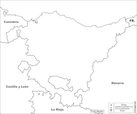 Paesi Baschi Mappa Gratuita Mappa Muta Gratuita Cartina Muta Gratuita