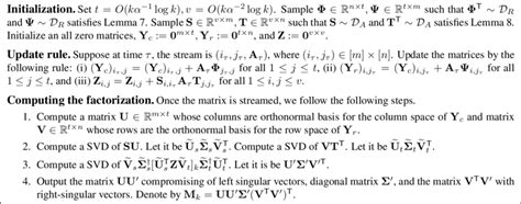 space efficient low rank factorization optimal space lrf download scientific diagram