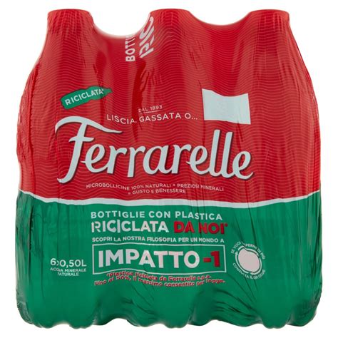 Acqua Effervescente Naturale Ferrarelle 6 Da L 0 5 Bennet Online