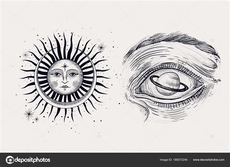 Conjunto Ilustración Vectorial Fases Lunares Diferentes Etapas
