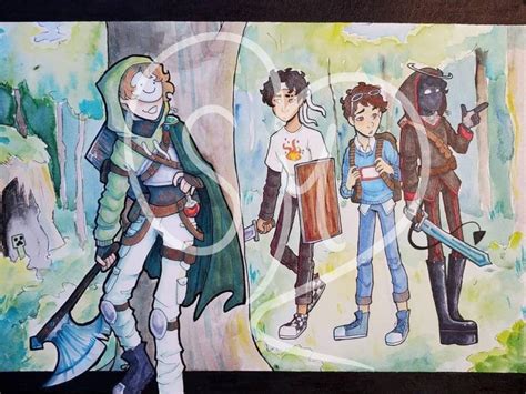 Dream Smp Manhunt Fanart Print Of Original By Young Artist Shawnee Morris 3863161592