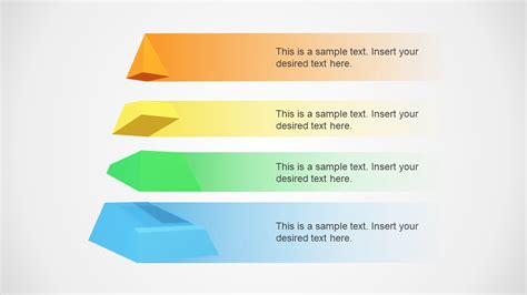 3D Segmented Pyramid PowerPoint Template SlideModel