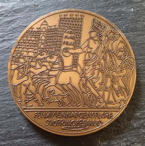 RARE MÉDAILLE BRONZE Le MEDICIS pose de la première pierre VIENNE EUR