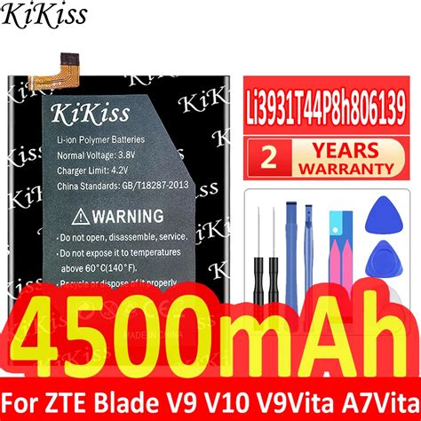 KiKiss batería potente para teléfono móvil pila de 4500mAh