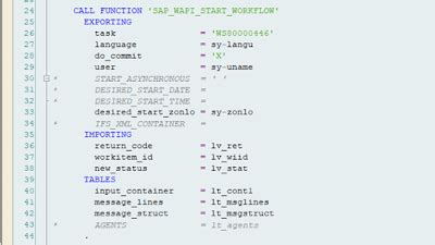 How To Call Workflow From Abap Program Sap Heyberlinda