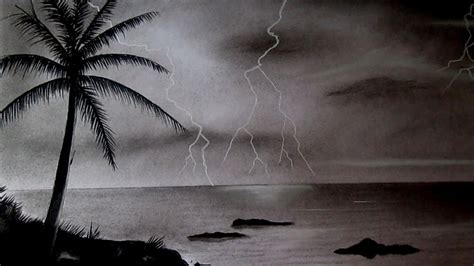 Cómo dibujar un paisaje al carboncillo paso a paso dibujo de un