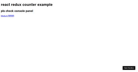 React Redux Counter Codesandbox