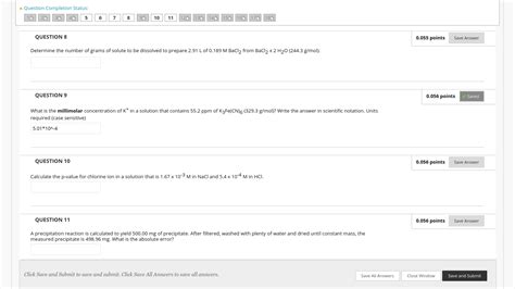 solved question completion status 5 6 7 10 11 1219 130 140