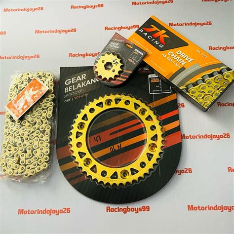 Jual Gear Set Crf L Scarlet Rantai Tk Racing Supermoto Harian