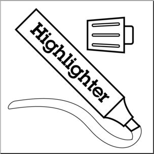 16 Highlighter Clipart Graphics Factory Clip Art Library