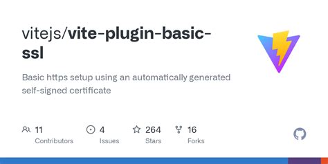 pull requests · vitejs vite plugin basic ssl · github