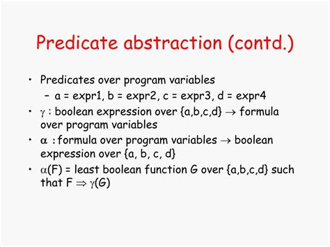 ppt predicate abstraction for software verification powerpoint presentation id 4555968