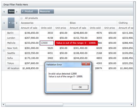 editing data in the cells xampivotgrid infragistics wpf™ help