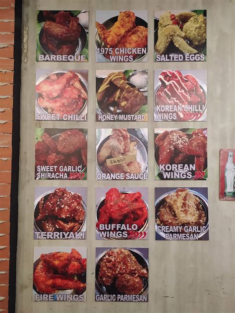 Menu At 1975 Korean Grill Shabu Shabu And Wings Restaurant Quezon City