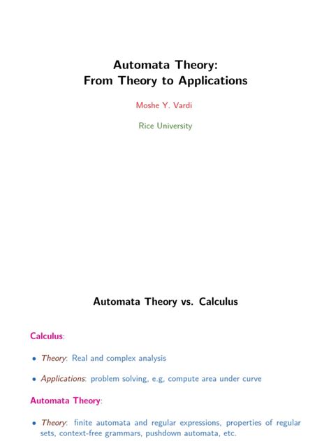 automata theory applications pdf theoretical computer science formalism deductive