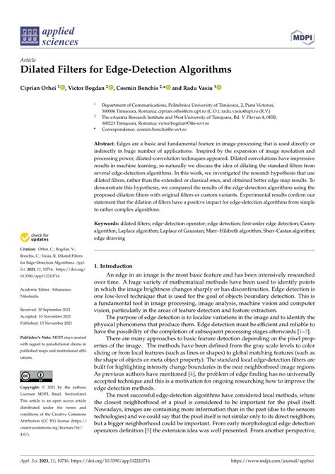 pdf dilated filters for edge detection algorithms