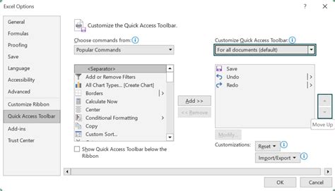 Quick Access Toolbar In Excel Qat How To Use Customize