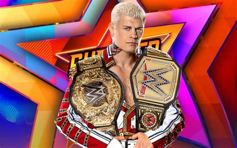 La Wwe Envisage Potentiellement D Unifier Les Titres Avec Cody Rhodes
