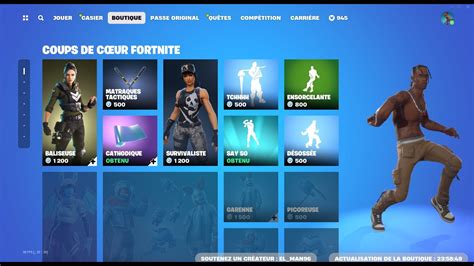 NEW BOUTIQUE FORTNITE D AUJOURD HUI 26 NOVEMBRE 2023 BOUTIQUE DU