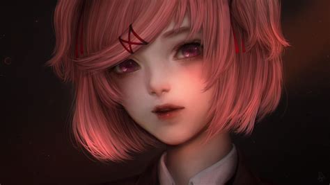 Wallpaper Doki Doki Literature Club Visual Novel Anime Girls Natsuki Doki Doki Literature