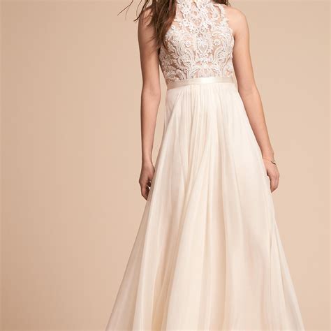 High Collar Halter Wedding Dress