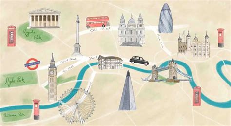 London Map Tourist Attractions Informative Guide Free PDF Maps