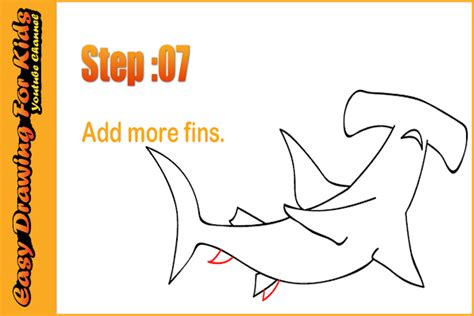 How To Draw A Hammerhead Shark Step By Step Easy Drawing Course For